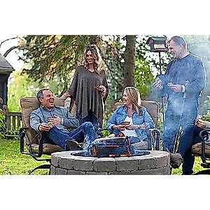 Walden Backyards Universal Ember Catcher - Round Steel Mesh Grate for Fire Pit Grates Outdoor Pits and Campfire - 16”