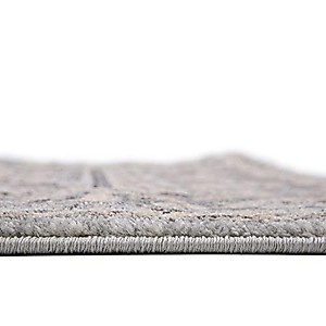 Unique Loom Tradition Collection Classic Southwestern Casual Design Area Rug (4' 0 x 6' 0 Rectangular, Gray/ Ivory)