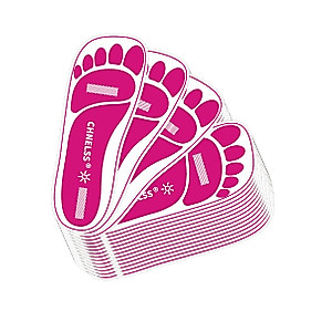 Pink 25Pairs(50Feets) of Spray Tanning Tan Sole Pads Protector Sunless Disposable