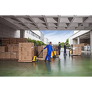 Xilin Electric Pallet Jack Truck with Lithium Battery 3300lbs Capacity 48"x27" Fork Size and Manual Pallet Jack, 5500-Lb. Capacity Pallet Truck - 48" L x21 W Forks