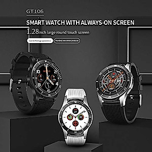 XXXDXDP Full Touch Smart Watch Men Women Waterproof SmartWatch Blood Pressure Heart Rate Monitor Detection Sports Fitness Watches (Color : D)