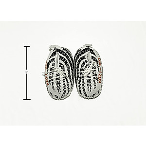 KZK KrazeKickz Sneaker Slippers for Adults - Fluffy Slides for Women & Men - Unisex (Zebra)