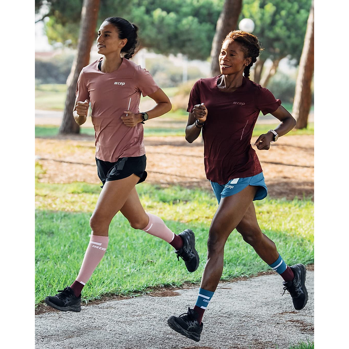 CEP The Run Socks 4.0, Tall, Black, Women, III