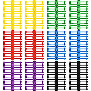 Tatuo 120 Pieces 4 Inch Arrow Spinners Board Game Spinner Plastic Arrow Game Spinners for School Party Supplies, 6 Colors