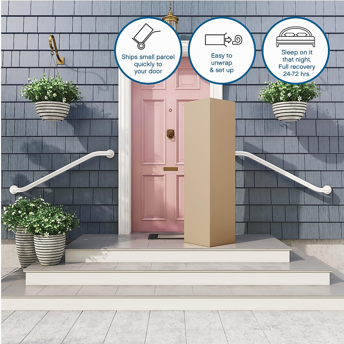 Cool Gel Memory Foam 14-Inch Mattress with Bonus Pillow, CertiPUR-US Certified, Mattress in a Box, Twin XL, White