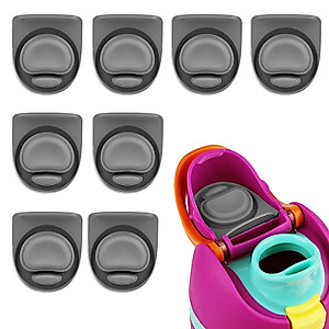8pcs Water Bottle Lid Part Replacement Stopper Compatible with Owala FreeSip 24oz 32oz, Bottle Mouth Seal Stopper Accessories for Owala 19/24/32/40oz BPA-Free Cap Sealing Gasket Silicone Plug