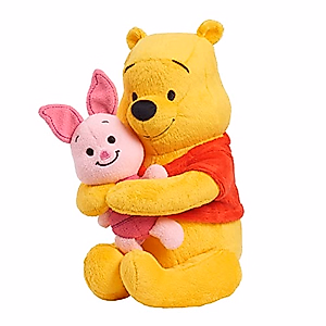 DISNEY CLASSIC Lil Friends Winnie The Pooh and Piglet Plush Stuffed Animal, Officially Licensed Kids Toys for Ages 0+, Gifts and Presents by Just Play