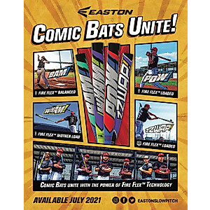 Easton Wham Slowpitch Softball Bat, Motherloaded, 12.5 in Barrel, USSSA, ISA & NSA, 34in x 28oz