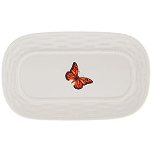 Lenox 893455 Butterfly Meadow Bunny Covered Butter Dish