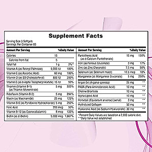 Nature's Bounty Hair Skin and Nails 5000 mcg of Biotin - 250 Coated Tablets Extra Strength (Four Bottles each of 250 Softgels) 1 4.0 Count
