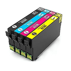 Compatible 822XL Ink Cartridges Combo Pack for T822XL T822 822 XL Replacement Ink Cartridges Work with Workforce WF-3820 WF-4820 WF-4830 WF-4833 WF-4834 Printer Models (4 Pack)
