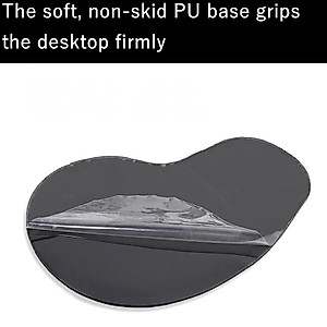 Mouse Pad, Mouse pad with Wrist Rest，Ergonomic Mouse Pad, Gel Cushion，Non-Slip PU Base for Easy Typing Pain Relief, Washable and Durable, Black