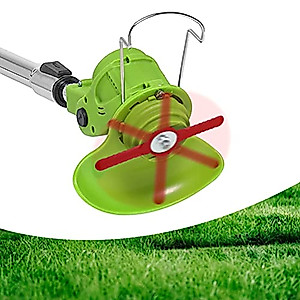 HEEPDD 10 PCS Grass Trimmer Head Blades Replace Plastic Cutter,Blade Replacement Lawn Mower Plastic Weed Wacker Eater Head for Cordless Grass Trimmer (red)