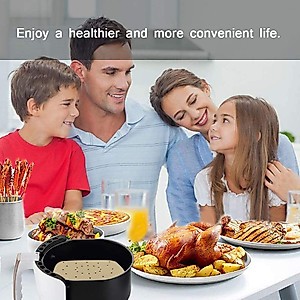 Air Fryer Parchment Paper Liners（11"×11"） Square 100Pcs Unbleached Compatible with XXXL Air Fryer,Perfect for 8.5QT/9.5QT/10QT Or Bigger Air Fryers (Brown)