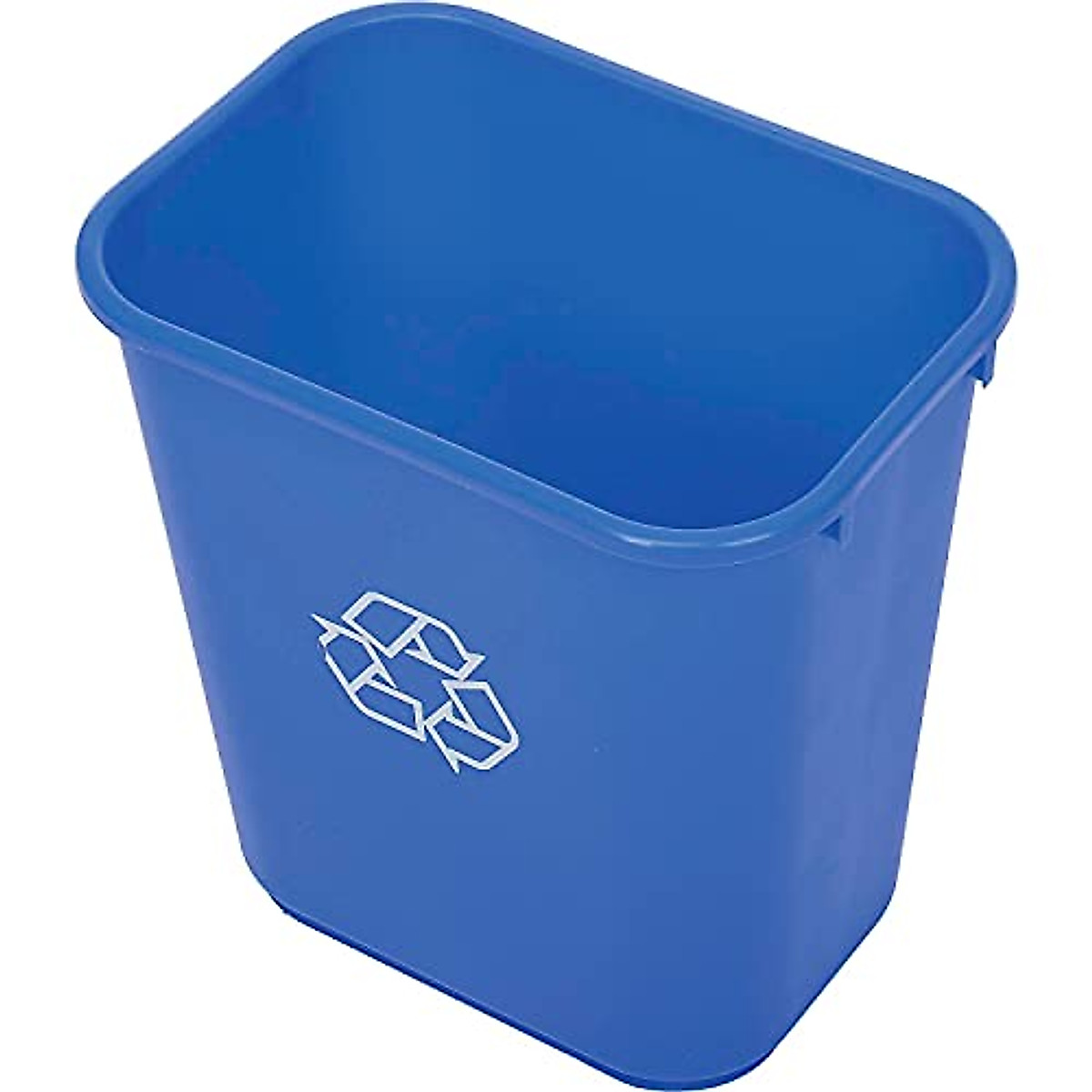 Global Industrial Plastic Recycling Wastebasket, 28-1/8 Qt., Blue