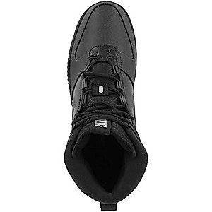 NIKE Men's Basketball Shoe, Black Black Metallic Pewter, 8.5