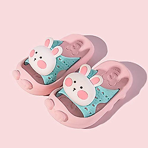 Kid Baby Boy Girls Cute Cartoon Slides Sandals Summer Unisex Child Non Slip Quick Drying Slippers Open Toe Light Comfy House Shoes Infant Sandals Girls Beach Slippers For Kids Boys' Sandals