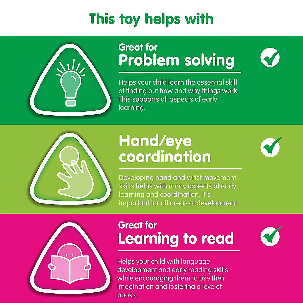 Early Learning Centre Alphabet Teaching Frame, Learning to Read, Kids Toys for Ages 2 Up, Amazon Exclusive by Just Play