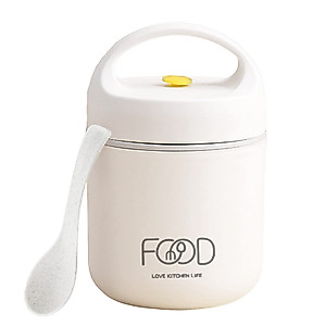 Insulated Soup Cup with Spoon â€‹Stainless Steel Portable Lunch Cup for Containing Food and Drink