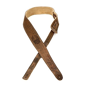 Fender Road Worn Leather Guitar Strap, 2in, Brown