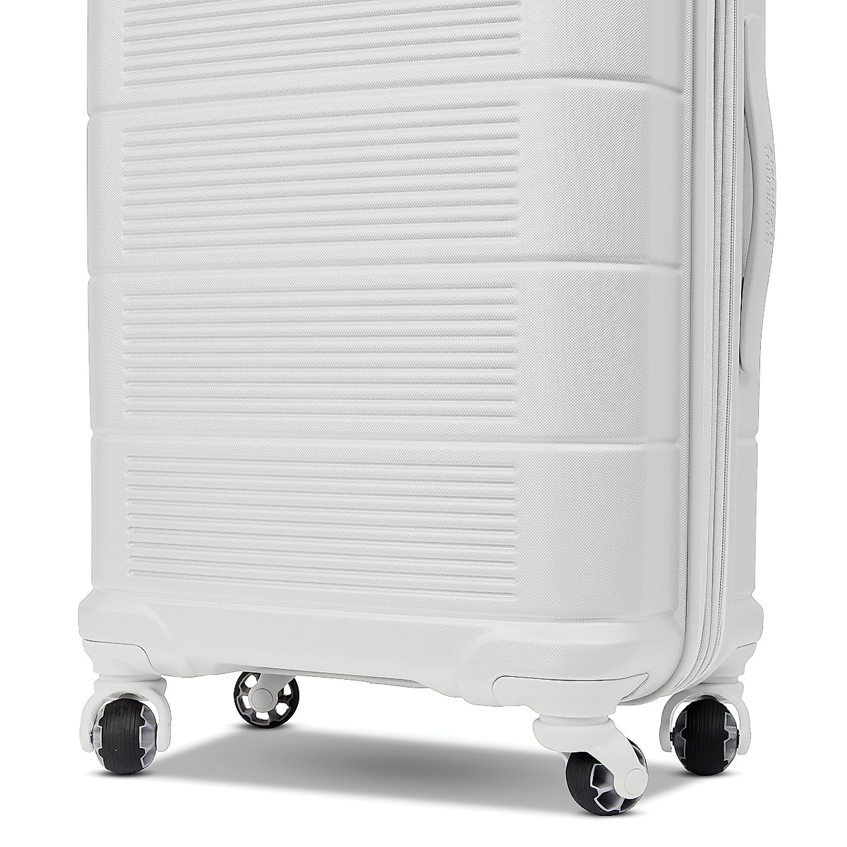 American Tourister Stratum 2.0 Expandable Hardside Luggage with Spinner Wheels, Carry-On, White
