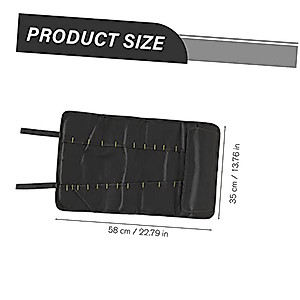 IMIKEYA Knife Bag Chef Tools Protector Portable Pouch Knives Accessory Pouch Holders Para Guardar Travel Chef Knife Case Carrier Cases for Collections Knives Pouch Pen Black Oxford Cloth