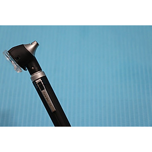 New Premium LED Bright Light Diagnostic Otoscope Pocket Size (Black) + 1 Free Extra Replacement Bulb