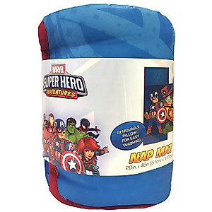 Jay Franco Sesame Street Me So Hungry Nap Mat - Built-in Pillow and Blanket Featuring Cookie Monster - Super Soft Microfiber Kids'/Toddler/Children's Bedding, Ages 3-5