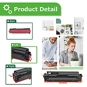 Aztech Compatible Toner Cartridge Replacement for HP 206A W2110A 206X W2110X for HP Color Pro MFP M283FDW M255DW M283CDW M283 M255 Printer Ink (Black Cyan Yellow Magenta, 4-Pack)