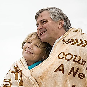 BLAMEZI 45 Years 45th Anniversary Throw Blanket Gifts, Gift for 45th Wedding Anniversary Valentine Gifts for Her Him Wife Husband Mom Dad Grandpa Grandma