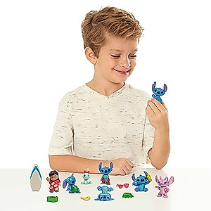 Disney’s Lilo & Stitch Deluxe Figure Set, 13-Piece Set, Officially Licensed Kids Toys for Ages 3 Up by Just Play