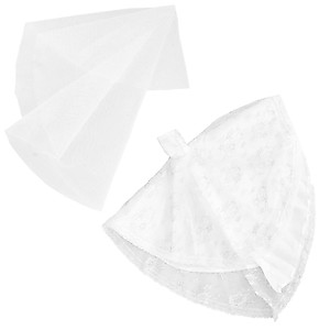 BARWA Wedding Dress with Veil White Princess Evening Party Clothes Wears Dress Outfit Set for 11.5 Inch Doll