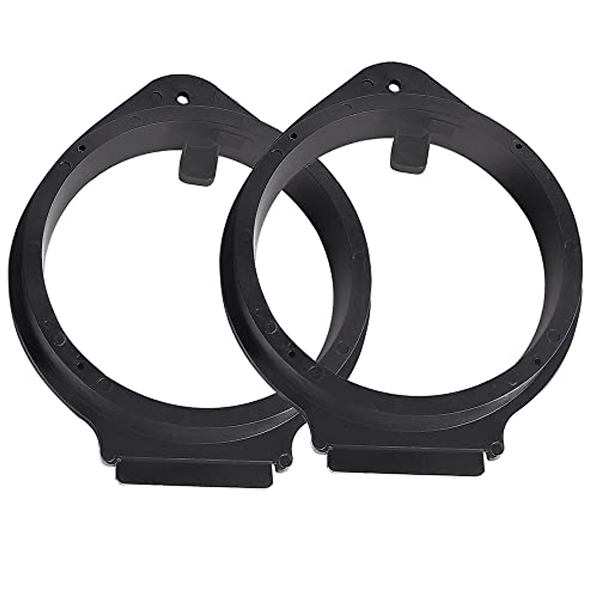 NuIth Aftermarket Front & Rear Door Speaker Adapter Spacer Ring for GM GMC 2006-2019, Chevy 2006-2021, Cadillac 2007-2014 Vehicles 6.5 Inch Speaker Bracket Installation 2 Pack