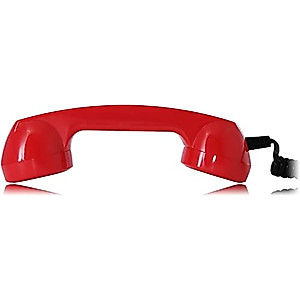 Opis Technology Retro handset (Bundle for iPhone) in Red/Old-Style Telephone Headset for Android Cell-Phones, Smartphones, Tablets, notebooks - The 60s Micro