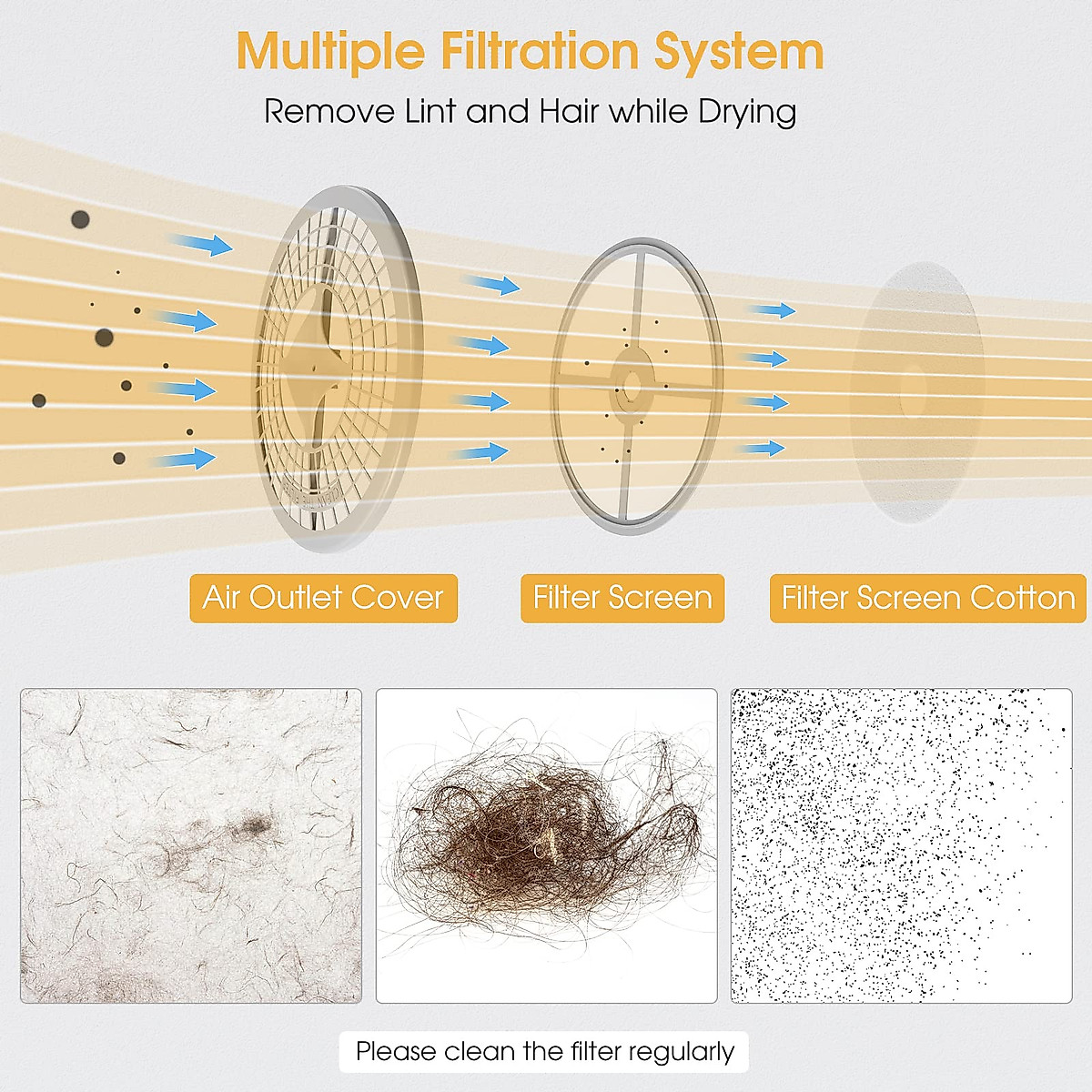COSTWAY Portable Clothes Dryer, 13.2 LBS Front Load Compact Laundry Dryer with Stainless Steel Drum, 5 Drying Programs and Adjustable Exhaust Vent, Electric Tumble Laundry Dryer, 1350W, White