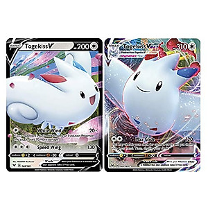 Pokemon Vmax Card Set - Togekiss VMAX 141/185 & Togekiss V 140/185 - Vivid Voltage - Ultra Rare Card Lot