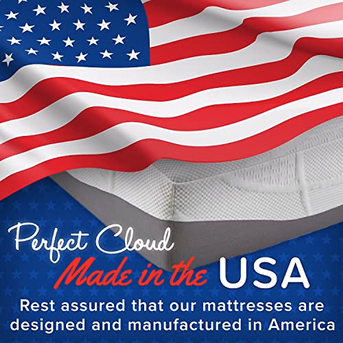 Perfect Cloud Made in The USA UltraPlush Charcoal-Infused 10-inch Memory Foam Mattress - Bed-in-a-Box (Full)
