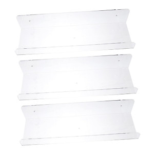 Cabilock 3pcs Shelf Wall Mounted Acrylic Rack Storage -Mounted Mounted Hanging Rack