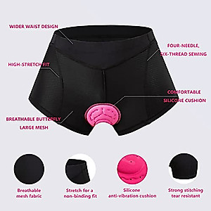 JEPOZRA Women's Cycling Underwear with Padding Cycling Shorts for Women Workout Shorts for Road Bikes,Horseback Riding
