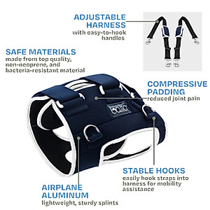 Balto Life Hip Dysplasia Brace – Dog Hip Support Harness – Hind End Adjustable Compression Brace - Distribute Weight Evenly Helps Prevent New Injuries – Rear Support Aide (Medium)