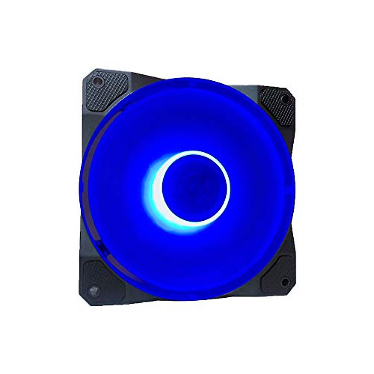 Apevia CO512L-BL Cosmos 120mm Blue LED Ultra Silent Case Fan w/ 16 LEDs & Anti-Vibration Rubber Pads (5 Pk)