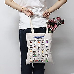 MNIGIU Community TV Show Inspired Gift Community Tote Bag Community Merchandise Community Fans Gift (Shopping Bag)