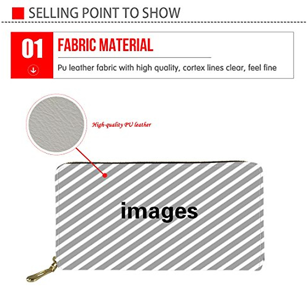 Coloranimal Long Leather Wallet for Women Ladies Cute Manatee Party Slim Credit Cards Cash Coins Organizer Zipper Closure Clutch Purse