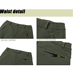 TACVASEN Mens Snow Pants Snowboard Pants Winter Pants Waterproof Pants Ski Pants Outdoor Pants Fleece Pants Skiing Pants