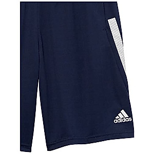 adidas Boys' Elastic Waistband 3S Short, Bold Navy, Large
