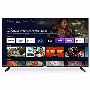 Caixun TV 40 inch 1080p FHD Smart Android TV with Chromecast Built-in, HDMI, USB (HDMI Cable Included - EC40V2FA)