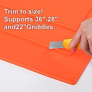 36'' Griddle Mat for Blackstone, Cuttable Silicone Griddle Mat Non-Stick Grill Mats Griddle Grill Silicone Cover Griddle Protective Mat Griddle Mat Protector (36/28/22inch)