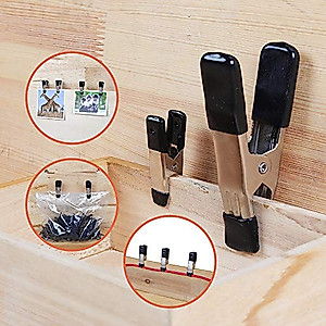 Amazon Basics 20-Piece Steel Spring Clamp Set, 15 Pack of 3/4-Inch, 5 Pack of 1-Inch, Black/Silver