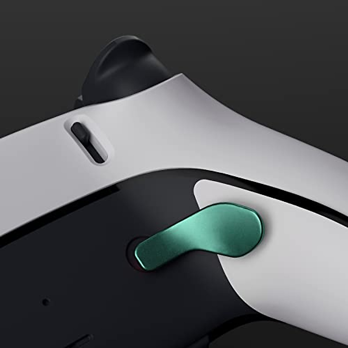 eXtremeRate Back Paddles for PS5 Edge Controller, Metallic Aqua Green Replacement Interchangeable 4PCS Metal Back Buttons for PS5 Edge Controller - Controller NOT Included