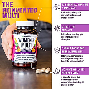 FarmHaven Multivitamin for Women | 22 Essential Nutrients, Fruits & Veggies Womens Multivitamin | Whole Food Multivitamin Boosts Energy, Immune, Heart Health | Womens Daily Vitamins - 90 Capsules
